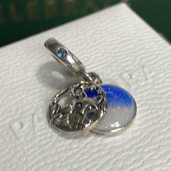 Pandora | Jewelry | Pandora Engraved Fox With Sparkling Blue Cz ...